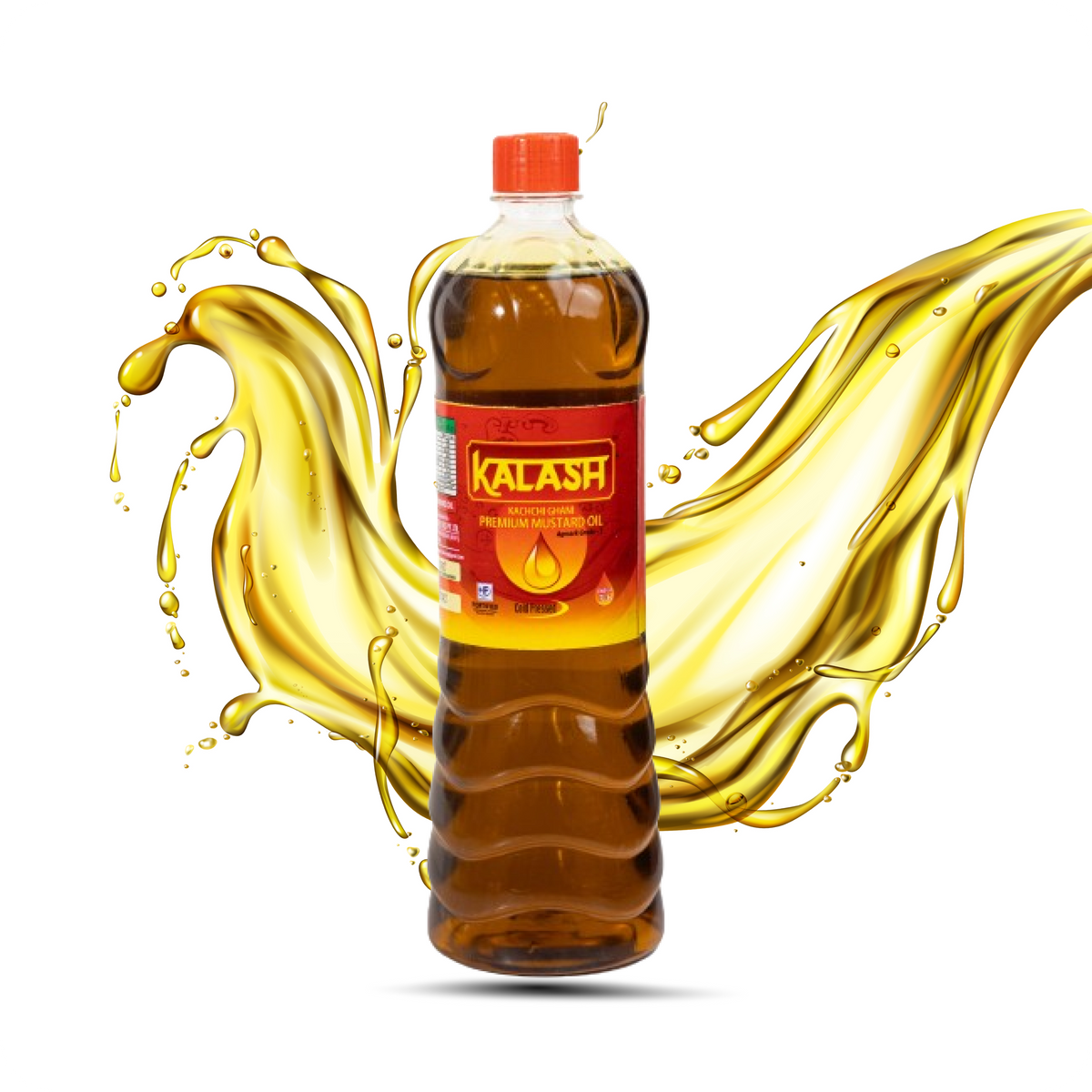 Kalash Kachi Ghani Pure Mustard Oil, 1L PET Bottle – Kalash Oil